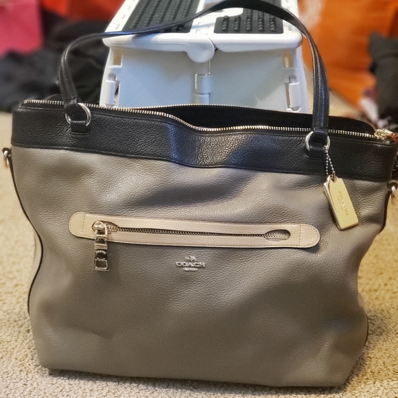 Coach | Bags | Coach Tyler Leather Shoulder Tote Bag | Poshmark